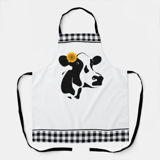 Apron-Farm Cow Apron | Zazzle