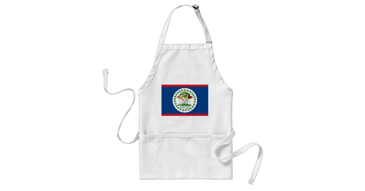 Apron with Flag of Belize | Zazzle