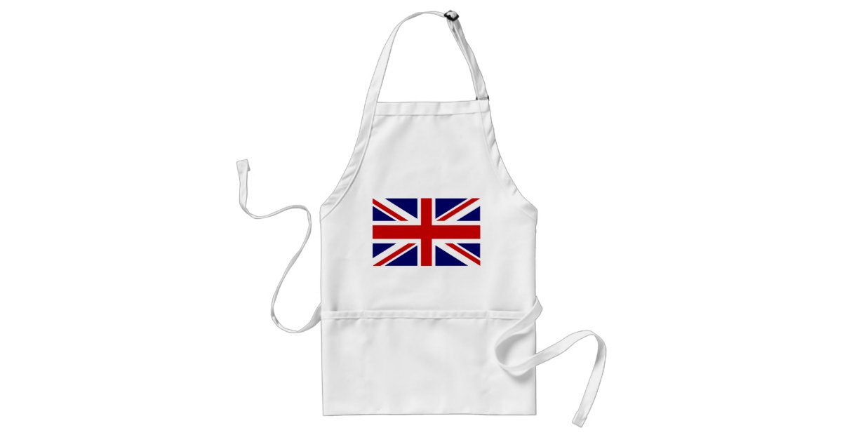 Aprons with British Union Jack flag | Zazzle