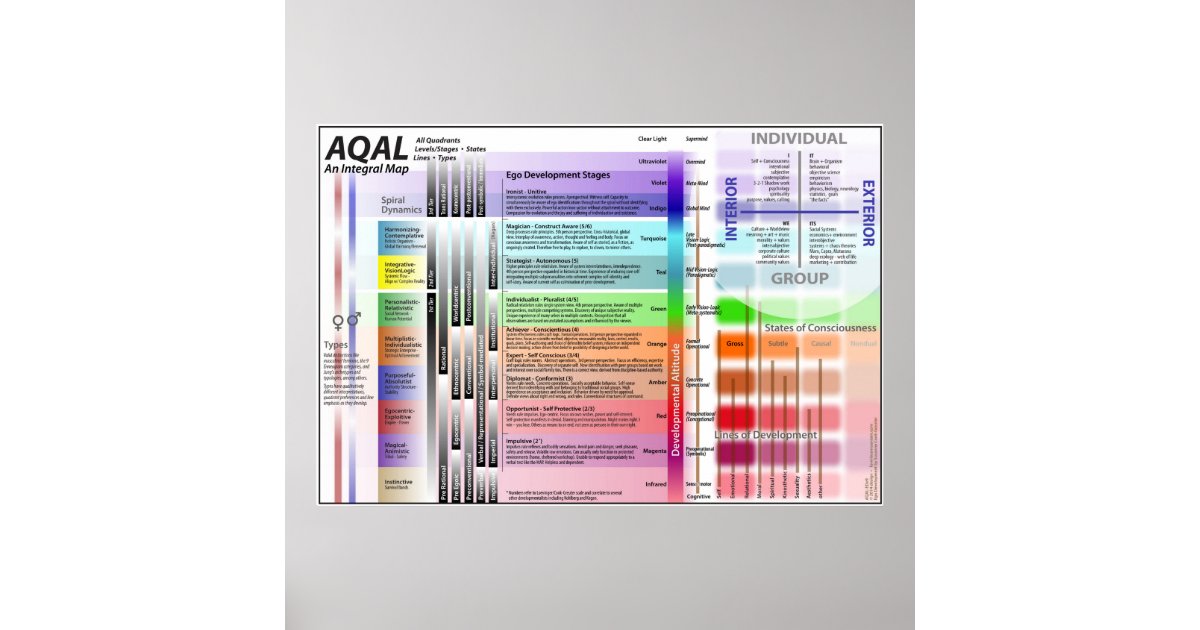 AQAL Chart ED ver 9 | Zazzle