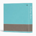 Aqua and Brown Lace Wedding Binder | Zazzle