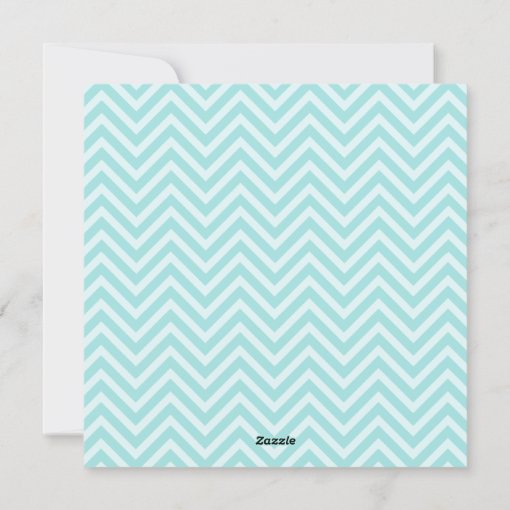 Aqua and Red Chevrons Custom Holiday Cards | Zazzle