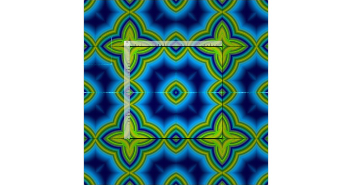 Aqua blue & green Moroccan geometric pattern Fabric | Zazzle