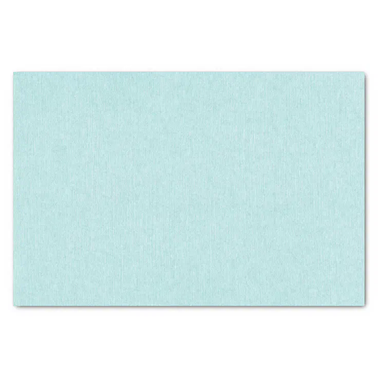 Aqua blue linen printed texture tissue paper | Zazzle