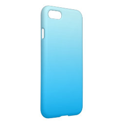 Aqua Blue Ombre iPhone Case | Zazzle