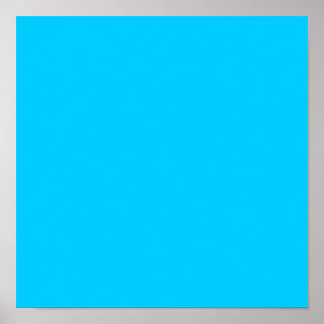Aqua Blue Poster | Zazzle