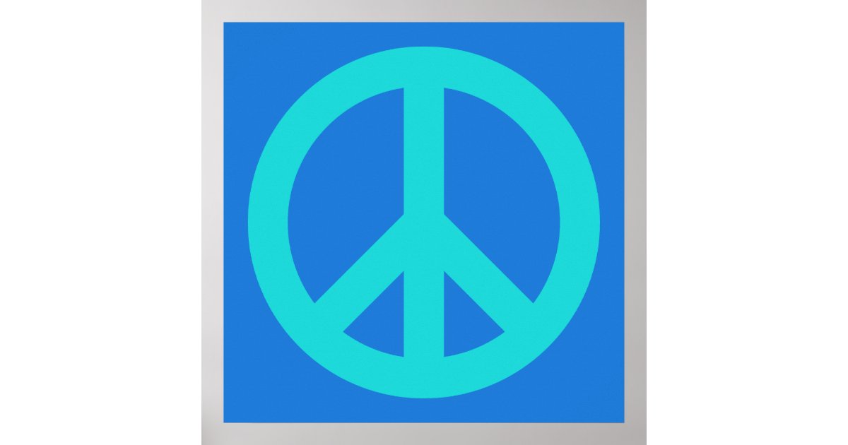 Aqua Blue Poster | Zazzle