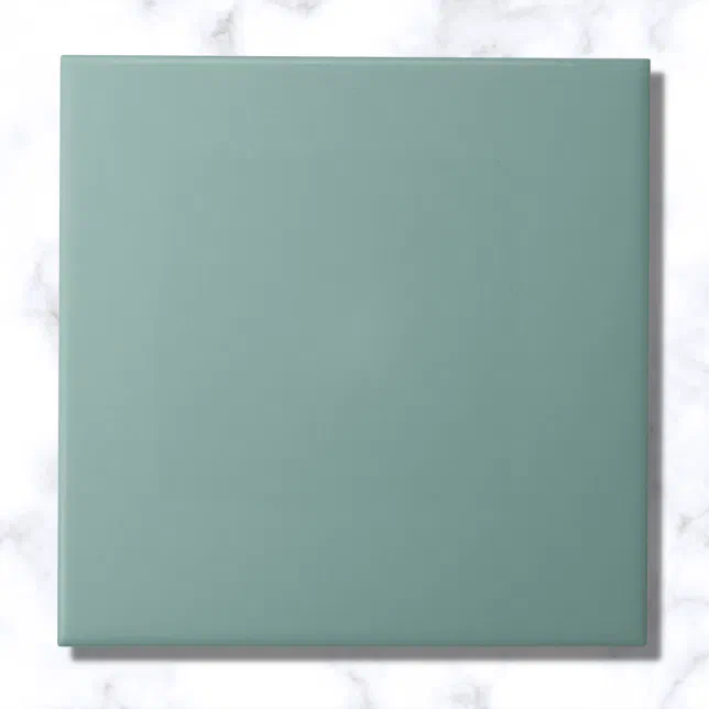Aqua Blue Solid Color Ceramic Tile | Zazzle