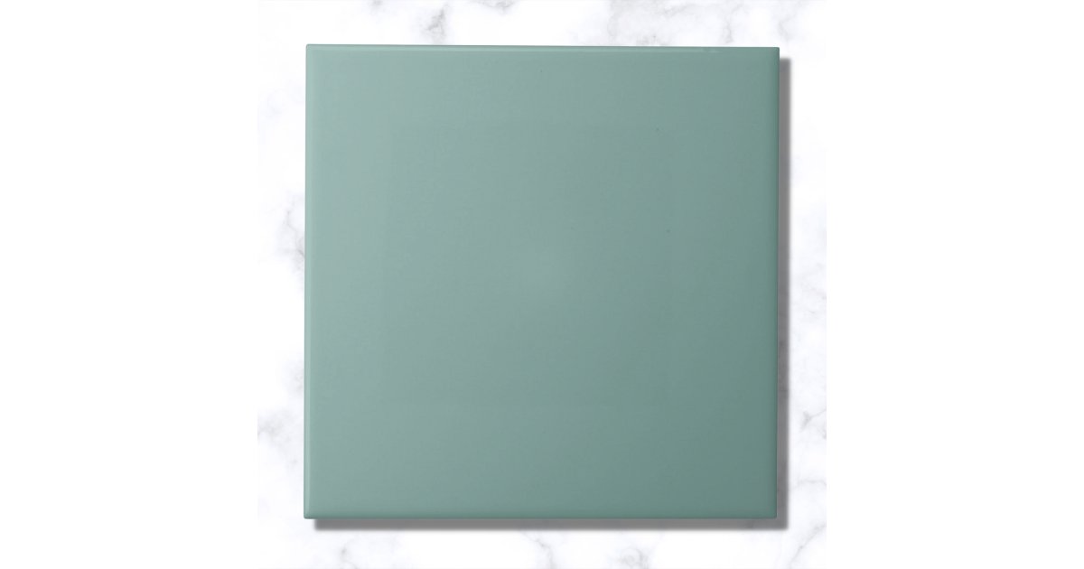 Aqua Blue Solid Color Ceramic Tile | Zazzle