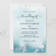 aqua blue wedding invitation | Zazzle