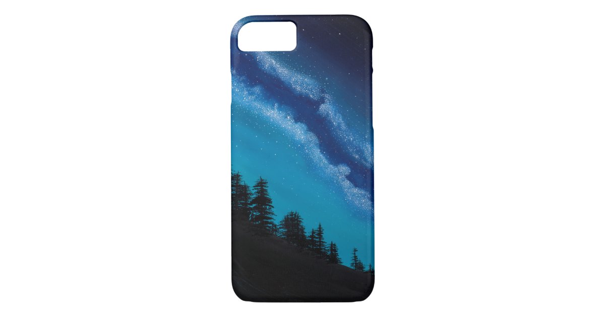 Aqua Bright Milky Way Galaxy Phone Case | Zazzle