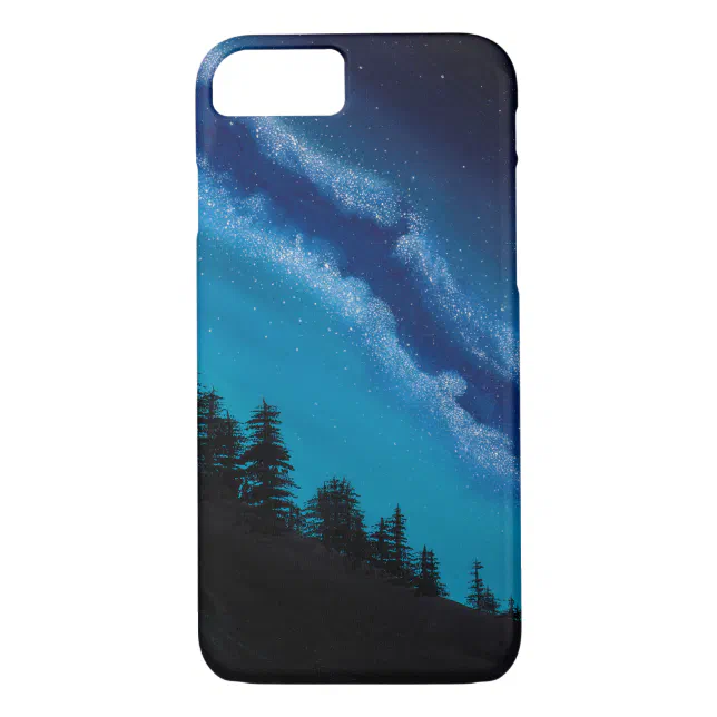 Aqua Bright Milky Way Galaxy Phone Case | Zazzle