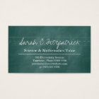 Chalkboard Teacher, Educator Business Card | Zazzle.com