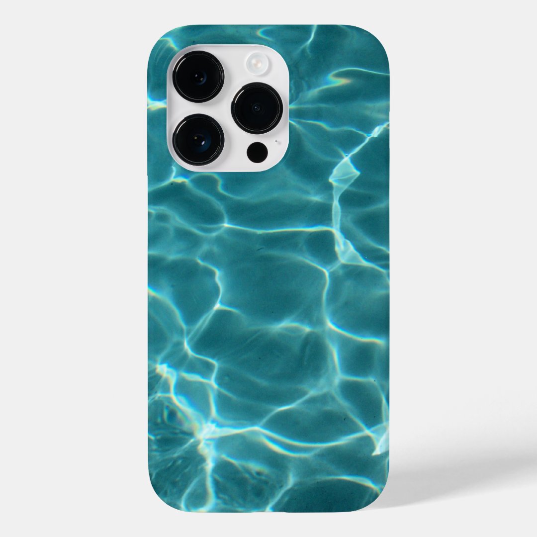 Aqua Green Swimming Pool Photo Case-Mate iPhone Case | Zazzle