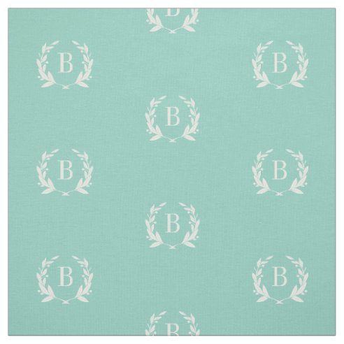 Monogram Fabric | Zazzle