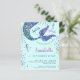 Aqua Mermaid Tail Birthday Budget Invitation | Zazzle