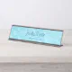 Aqua Modern Elegant Blue Water Template Trendy Desk Name Plate | Zazzle