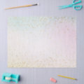 Aqua Pink Yellow Gold Confetti Tissue Paper | Zazzle