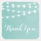 Aqua Summer String Light Wedding Stickers | Zazzle.com