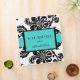 Aqua Teal Damask Binder | Zazzle