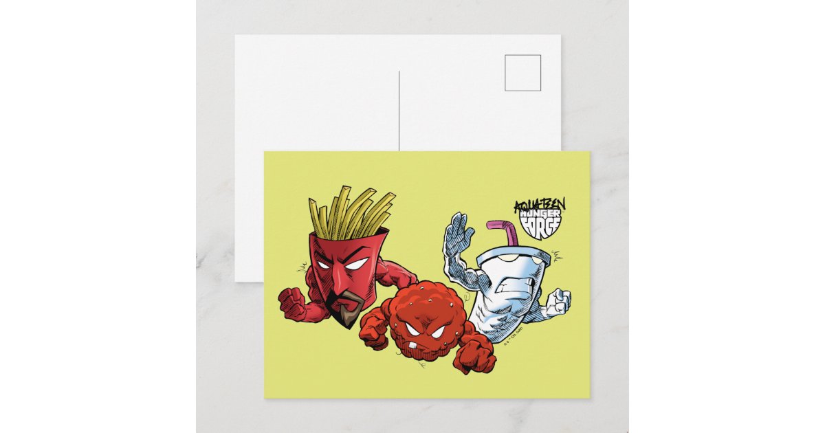 Aqua Teen Hunger Force Anime Graphic Postcard | Zazzle
