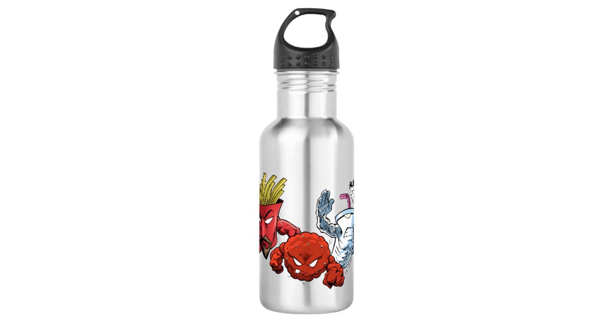Aqua Teen Hunger Force Anime Graphic Stainless Steel Water Bottle | Zazzle