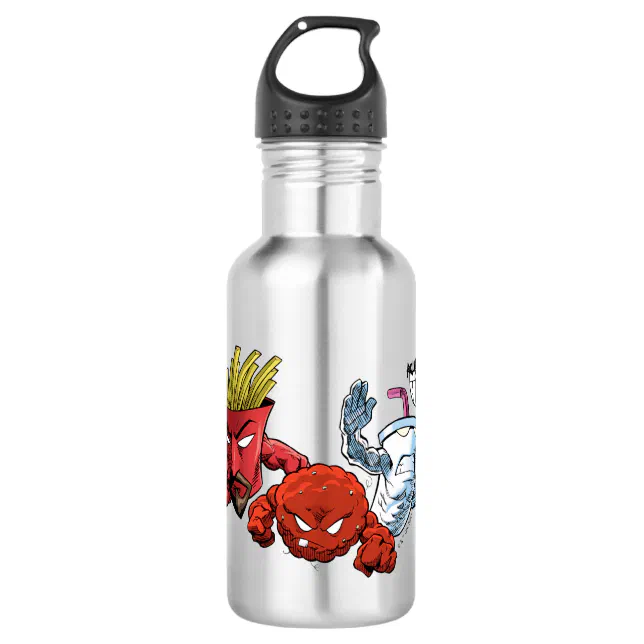 Aqua Teen Hunger Force Anime Graphic Stainless Steel Water Bottle | Zazzle