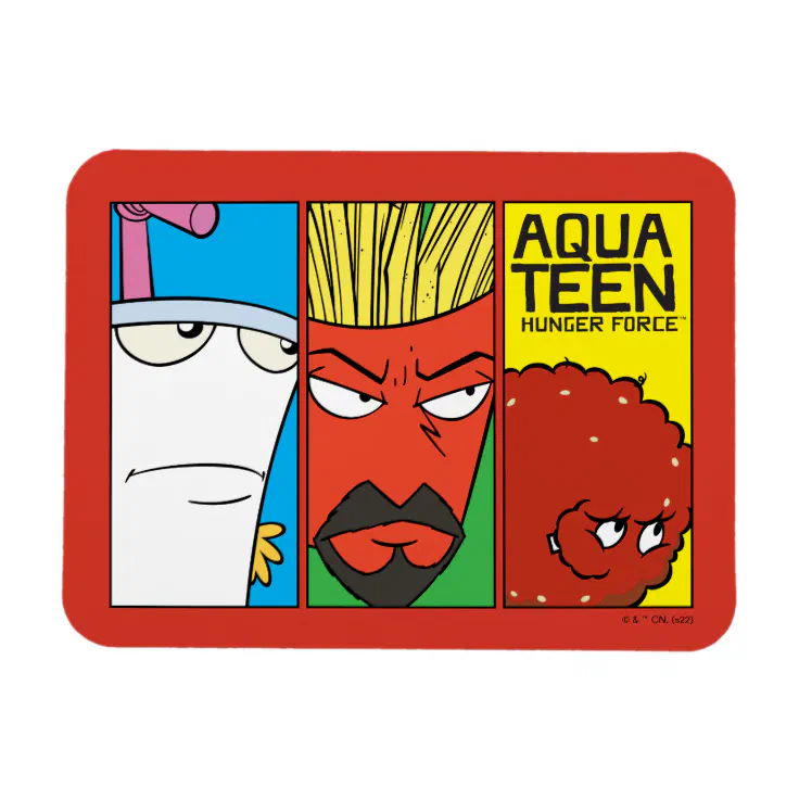 Aqua Teen Hunger Force Character Panel Graphic Magnet | Zazzle