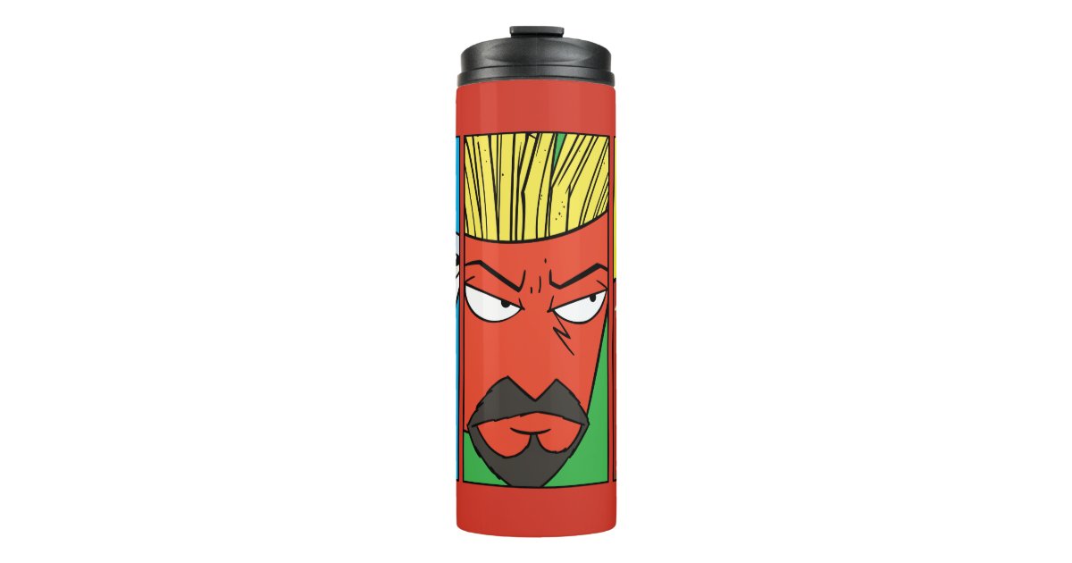 Aqua Teen Hunger Force Character Panel Graphic Thermal Tumbler | Zazzle