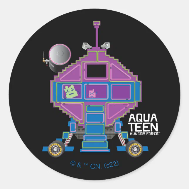 Aqua Teen Hunger Force Mooninites Car Classic Round Sticker | Zazzle