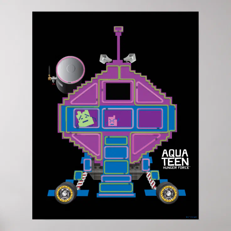 Aqua Teen Hunger Force Mooninites Car Poster | Zazzle