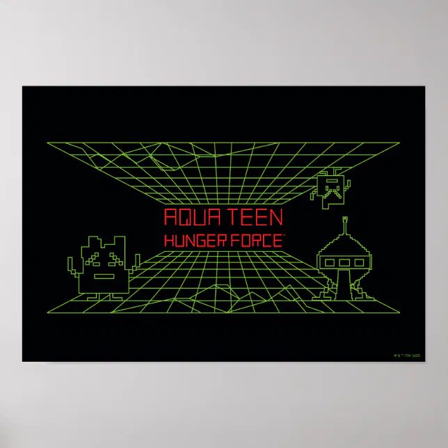 Aqua Teen Hunger Force Mooninites Game Logo Poster | Zazzle