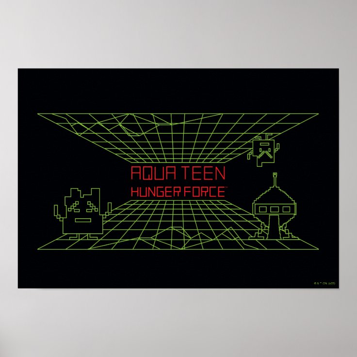 Aqua Teen Hunger Force Mooninites Game Logo Poster | Zazzle