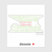 Aqua Teen Hunger Force Mooninites Game Logo Sticker | Zazzle