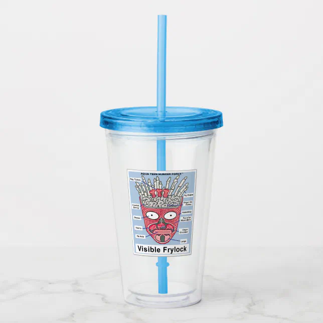 Aqua Teen Hunger Force Visible Frylock Poster Acrylic Tumbler | Zazzle