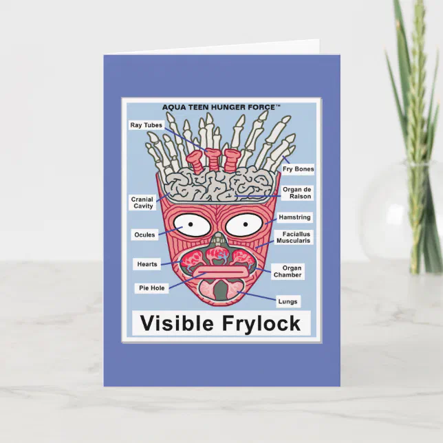 Aqua Teen Hunger Force Visible Frylock Poster Card | Zazzle