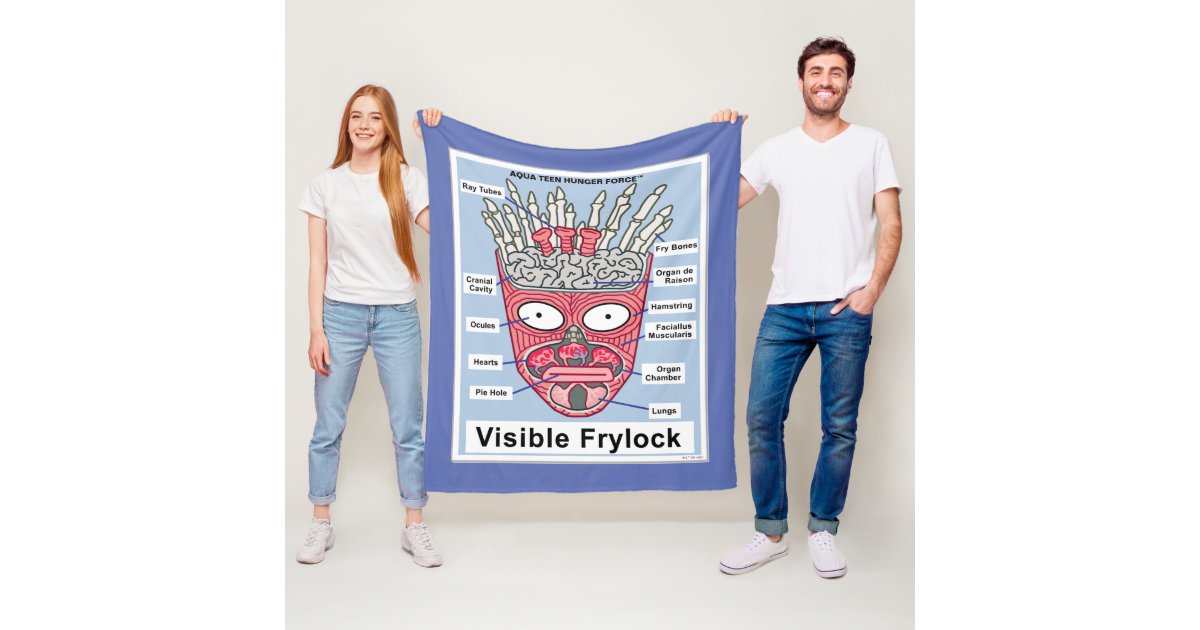 Aqua Teen Hunger Force Visible Frylock Poster Fleece Blanket | Zazzle