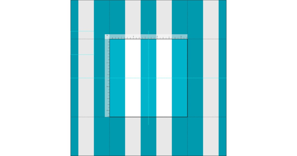 Aqua Turquoise Retro Bold Mod Stripes Pattern Fabric | Zazzle