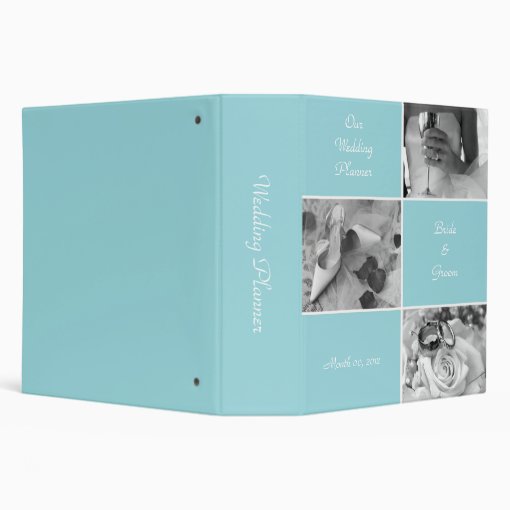 Aqua Wedding Planning Binder | Zazzle