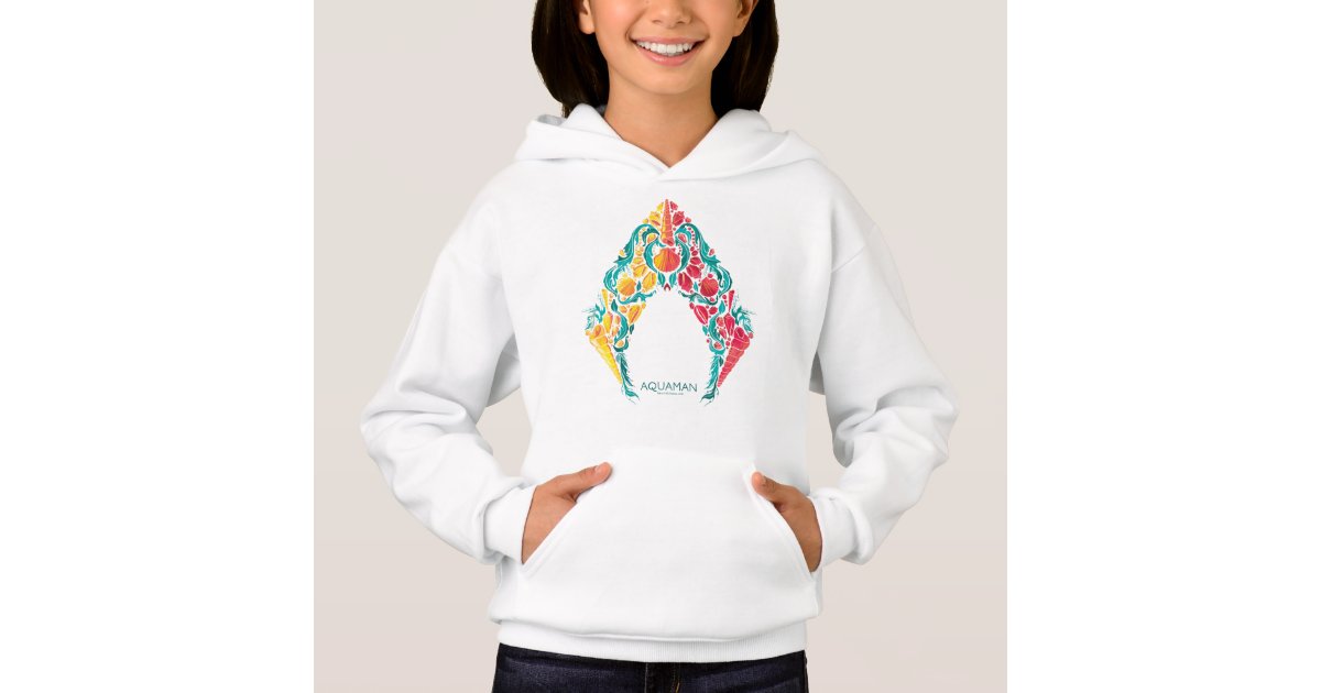 Aquaman | Aquaman & Mera Themed Seashell Logo Hoodie | Zazzle