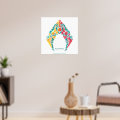 Aquaman | Aquaman & Mera Themed Seashell Logo Poster | Zazzle