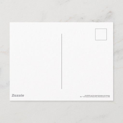 Aquaman | Chibi Mera Riding Wave Graphic Postcard | Zazzle