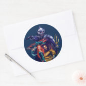 Aquaman | King Orm Versus Mera & Aquaman Classic Round Sticker | Zazzle