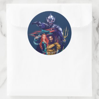 Aquaman | King Orm Versus Mera & Aquaman Classic Round Sticker | Zazzle
