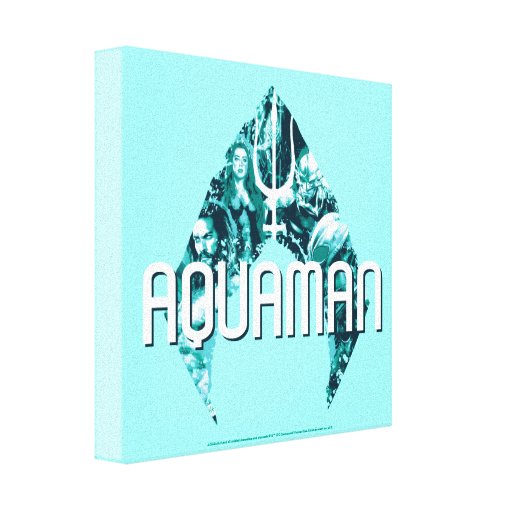 Aquaman | Orin, Mera, Orm & Black Manta In Symbol Canvas Print | Zazzle