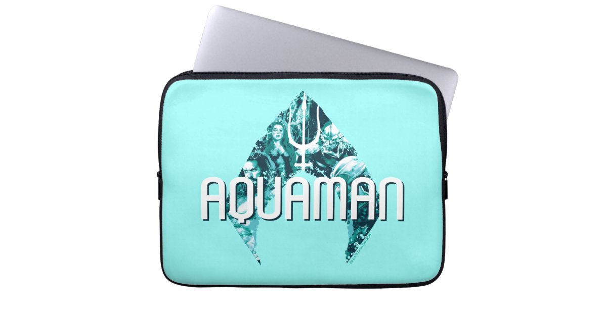 Aquaman | Orin, Mera, Orm & Black Manta In Symbol Laptop Sleeve | Zazzle