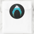 Aquaman | See Through Mera Symbol Ocean Graphic Classic Round Sticker ...