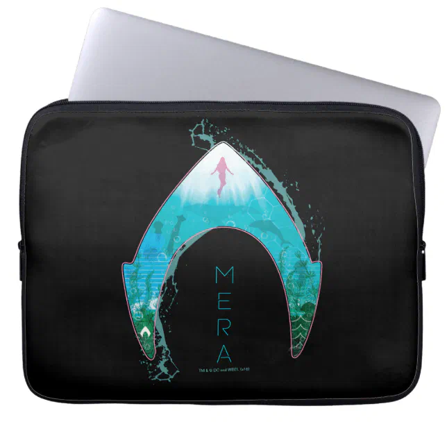 Aquaman | See Through Mera Symbol Ocean Graphic Laptop Sleeve | Zazzle