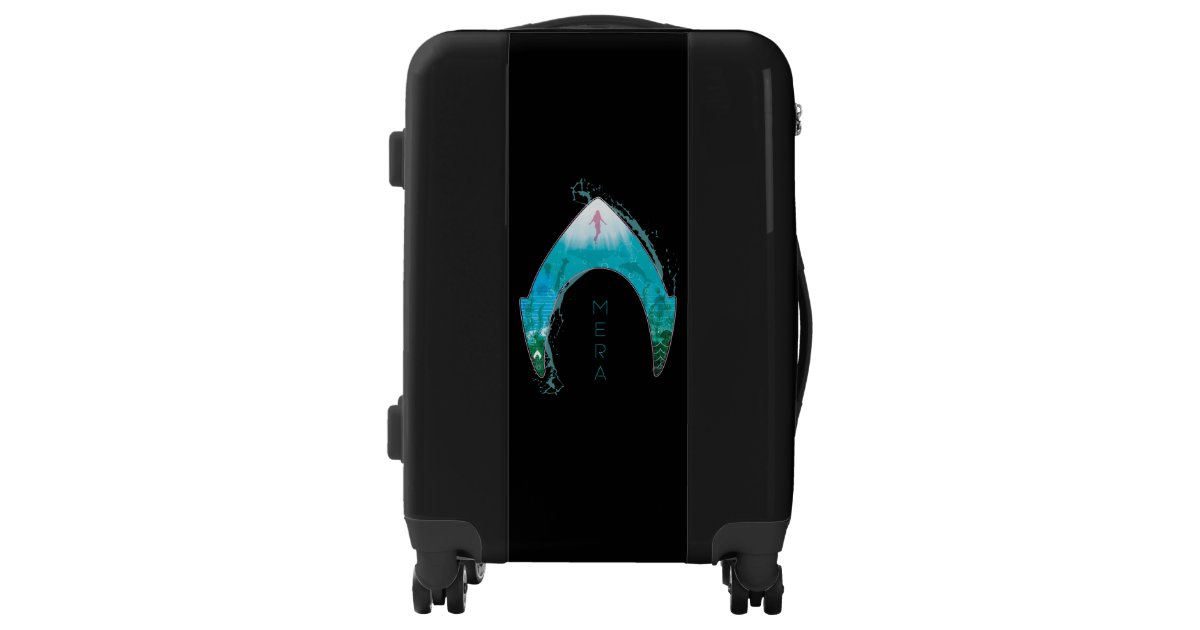 Aquaman | See Through Mera Symbol Ocean Graphic Luggage | Zazzle