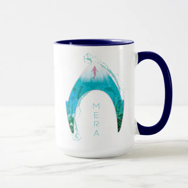 Aquaman | See Through Mera Symbol Ocean Graphic Mug | Zazzle